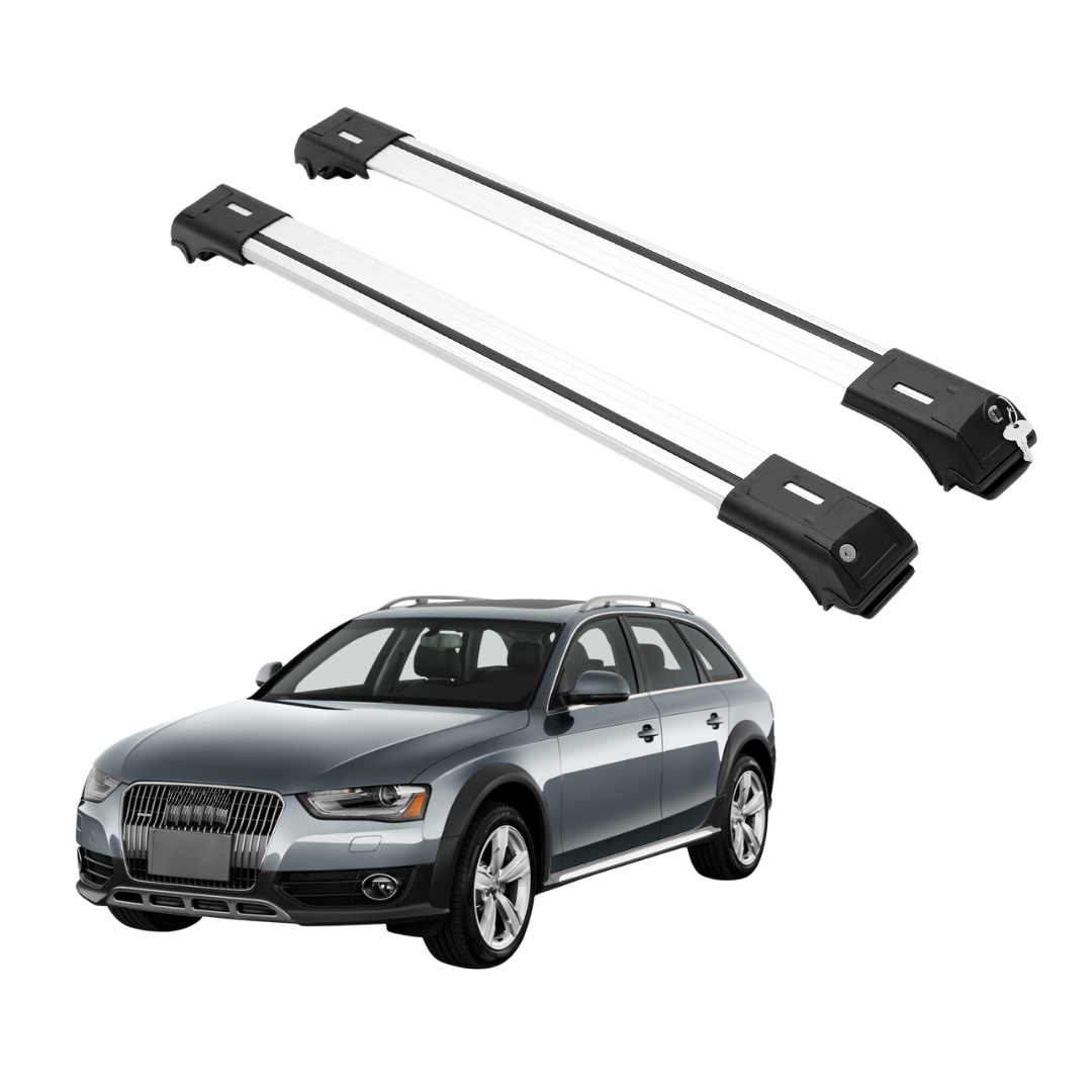 2017-2025 Audi A4 Allroad Roof Rack Cross Bars - Erkul Raised Rails ...