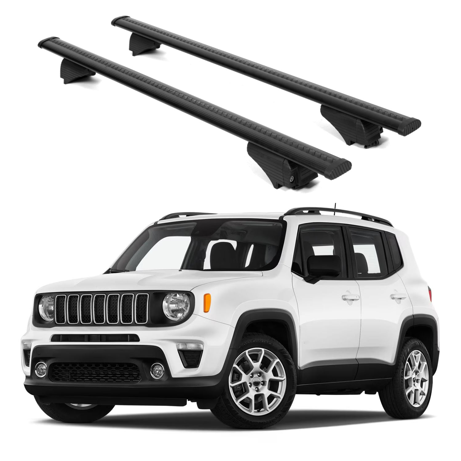 2015-2023 Jeep Renegade Roof Rack Cross Bars with Extended Bar Design ...