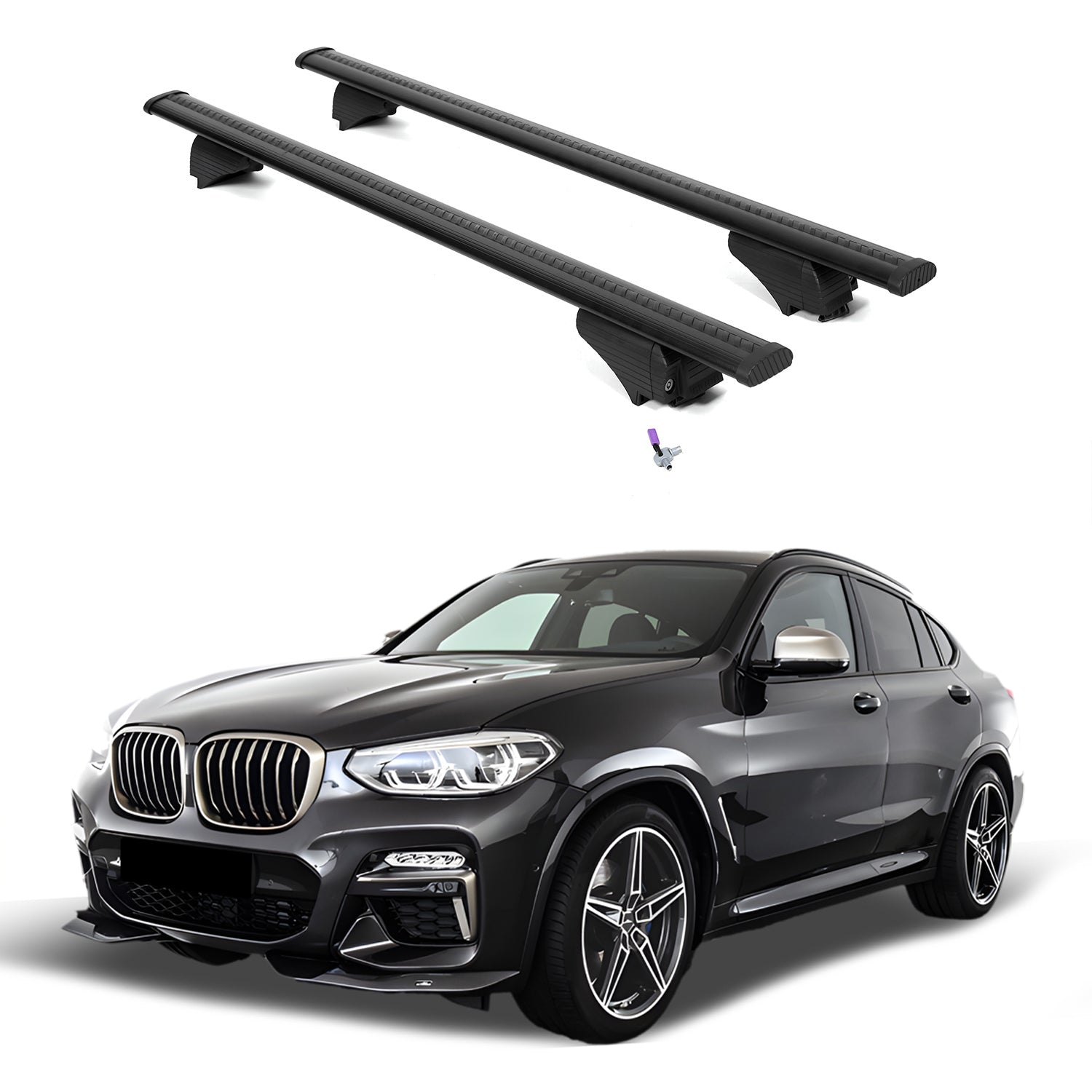 ERKUL Roof Rack Cross Bars for BMW X4 G02 2019-2025 - Black – ERKUL ...